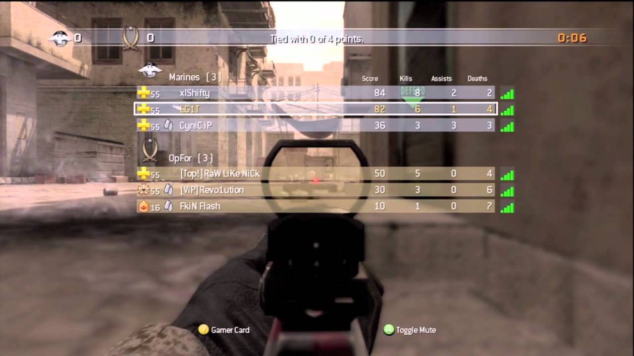 Cod 4 Gb Mlg 3v3 Sabotage Strike Lg1t Youtube