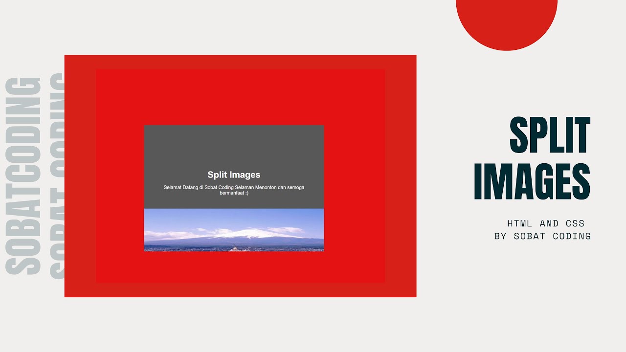 Split Images Html Css Youtube