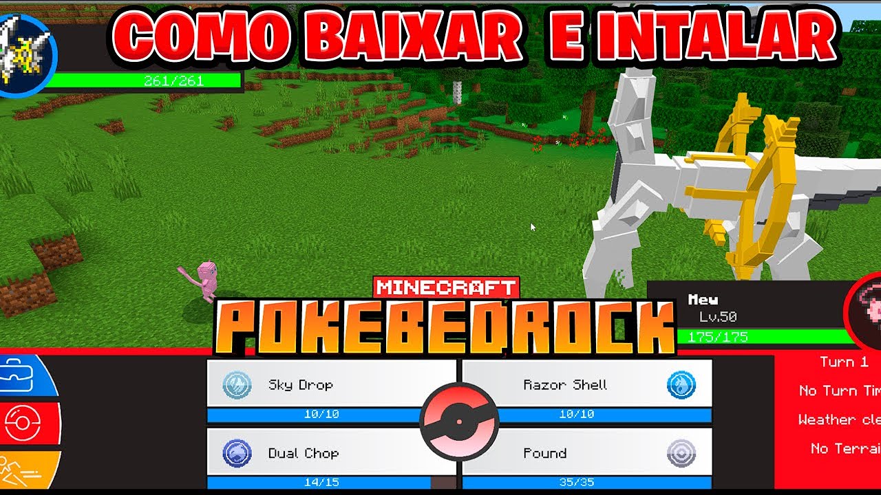 Como Baixar E Instalar Addon Pokebedrock No Minecraft Pe No Celular