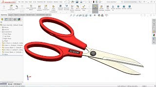 Solidworks Tutorial Design Of Scissor In Solidworks Doovi
