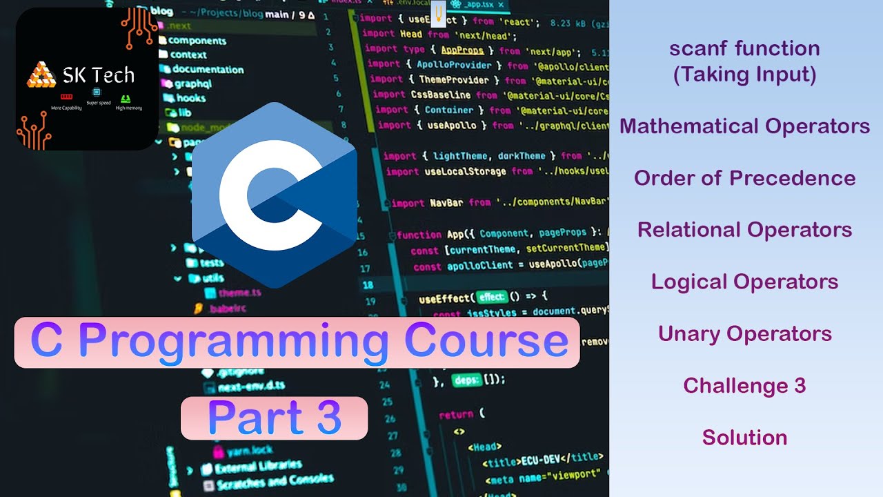 C Programming Course Part 3 Youtube