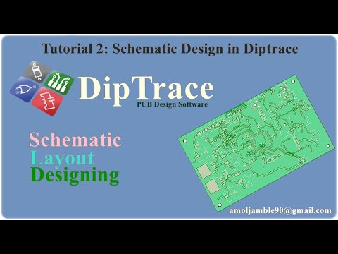 How To Design Schematic In Diptrace Tutorial 2 Youtube