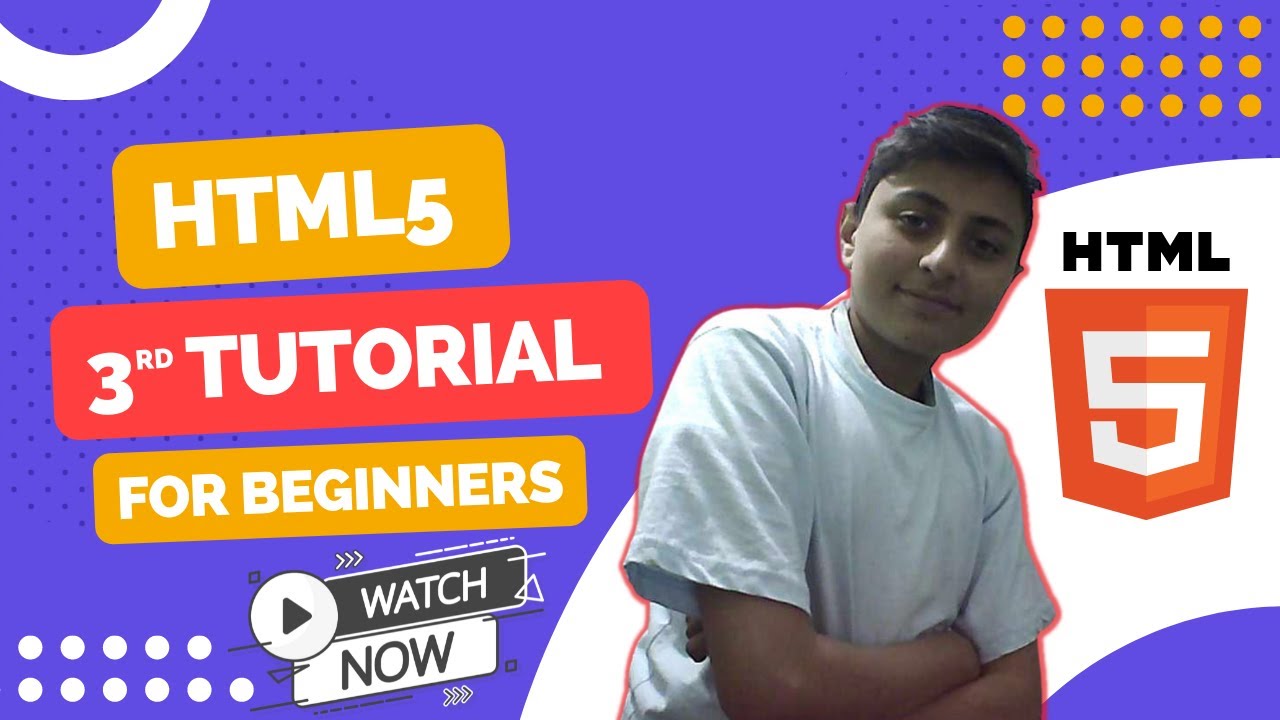 Html5 3rd Video Tutorial Html5 Youtube