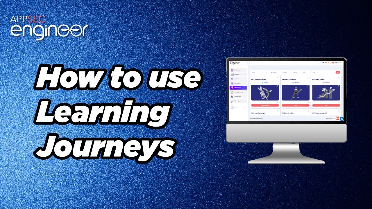How To Use Learning Journeys In Appsecengineer Youtube