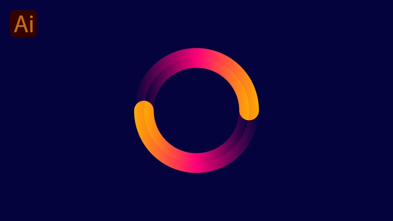 Create A Gradient Logo In Illustrator Tutorial Illustrator Logo