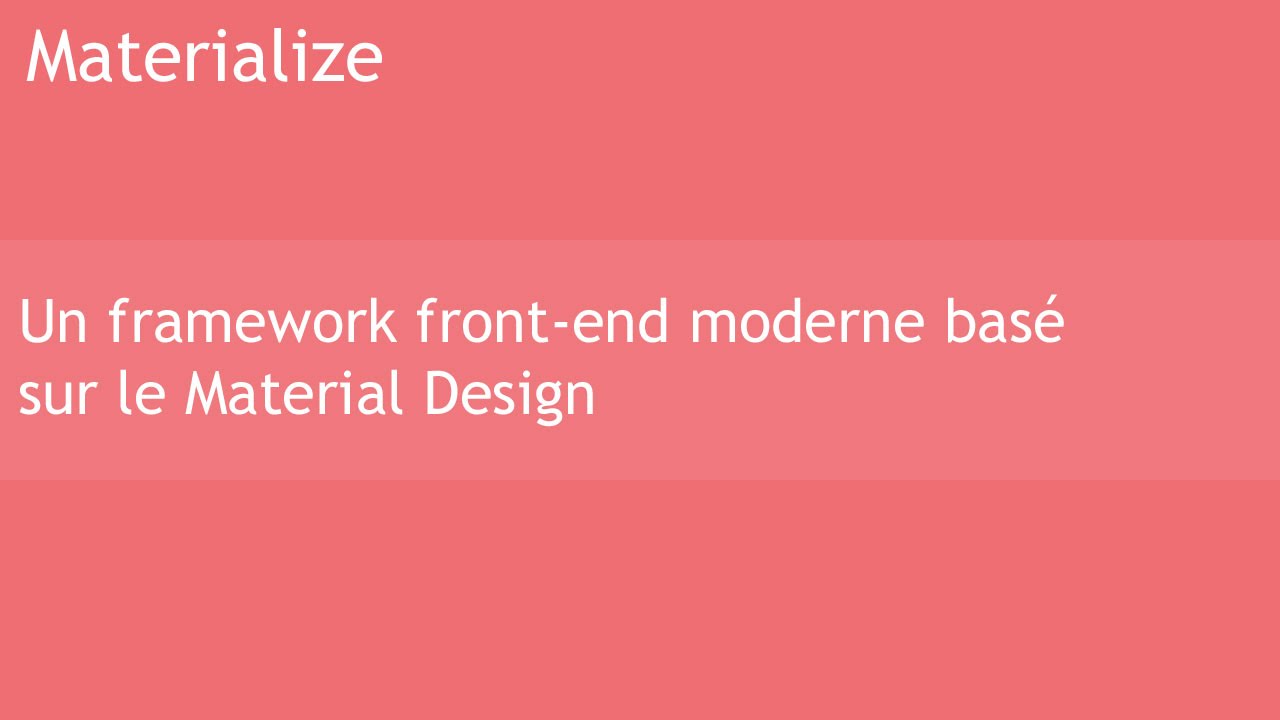 Materialize Framework Css Front End Youtube