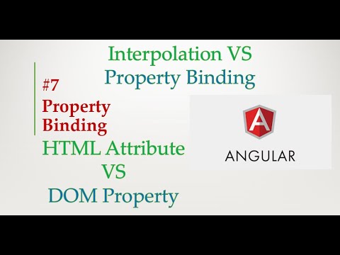 Angular 9 Tutorial 7 Property Binding Html Attribute Vs Dom