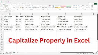 How To Capitalize Text In Excel Google Sheets Proper Case Lowercase ...