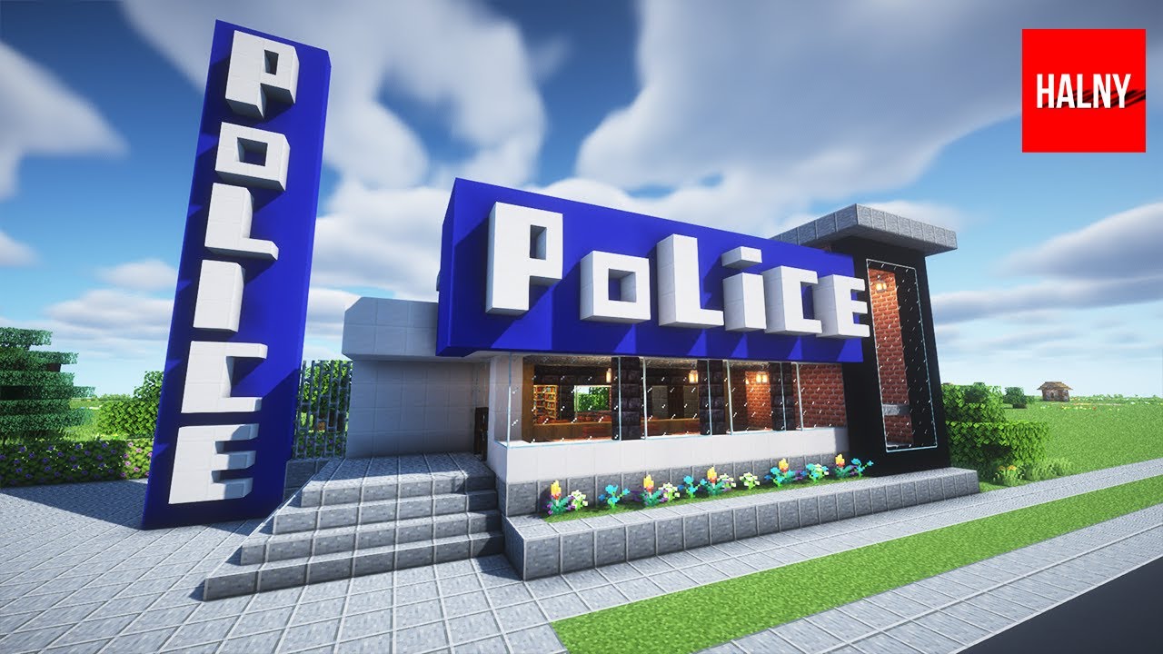 Police Station In Minecraft Tutorial Youtube