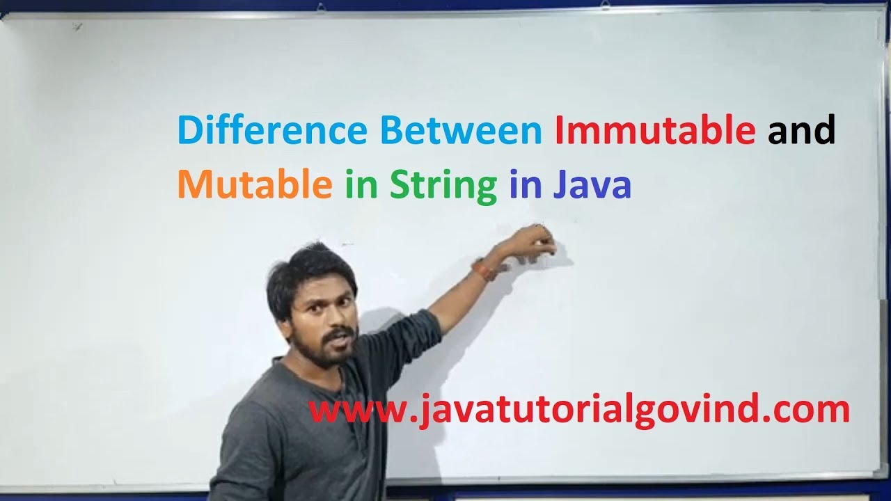 Difference Between Immutable And Mutable In String In Java Youtube