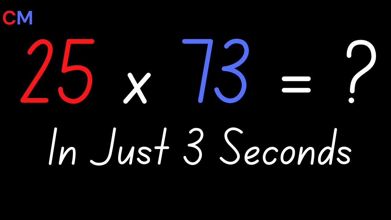 Multiply Any Number By 25 Fast Math Trick Youtube