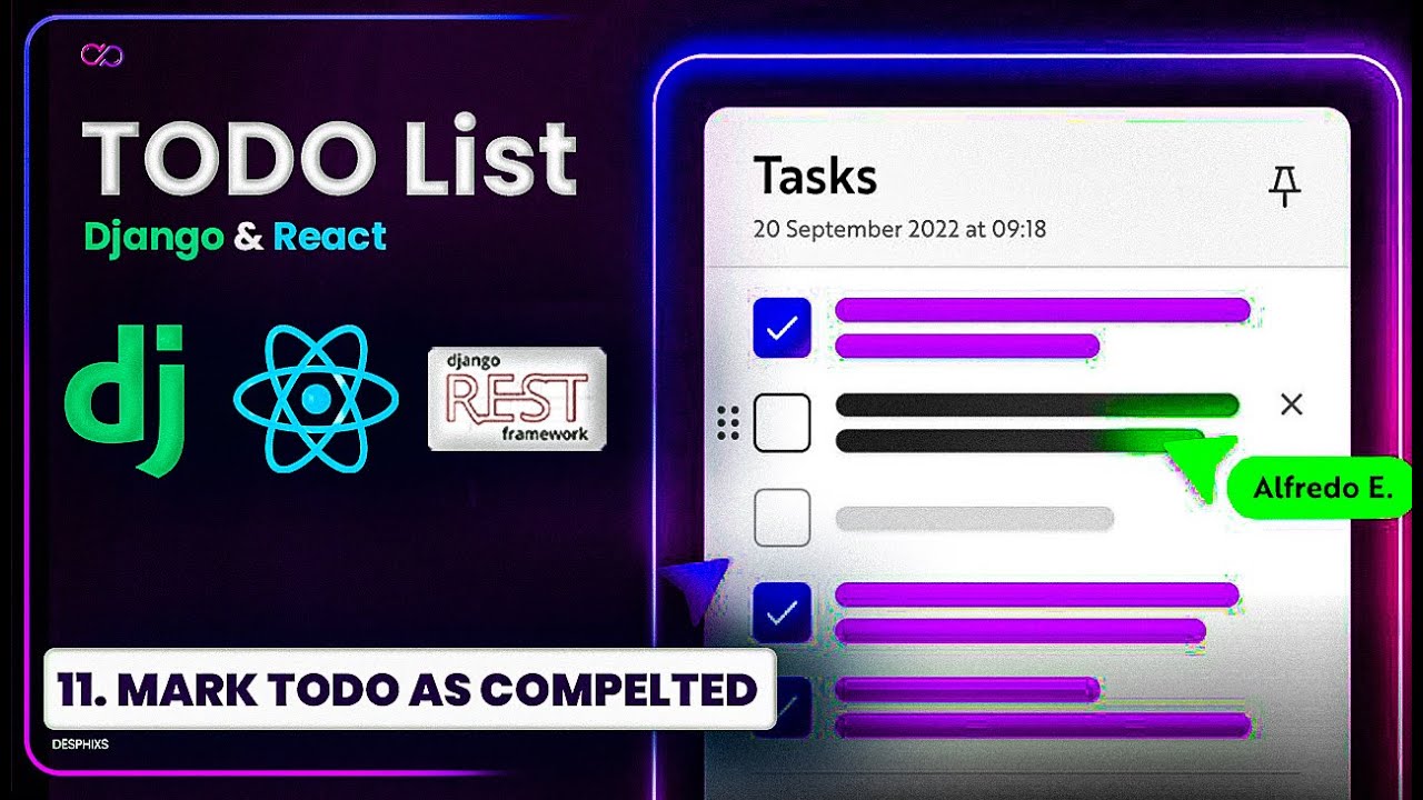 React Js Todo List Mark Todo As Completed Using React Js Api Ep 11