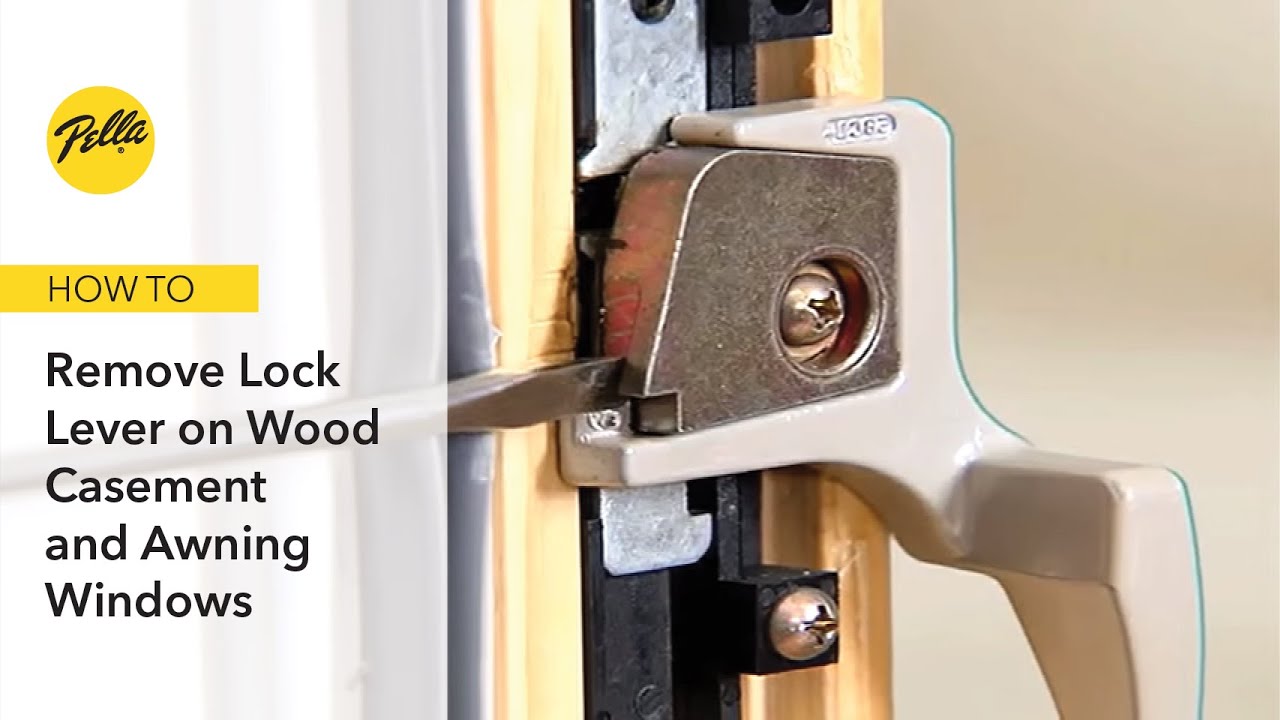 Removing Lock Lever On Wood Casement And Awning Windows Youtube