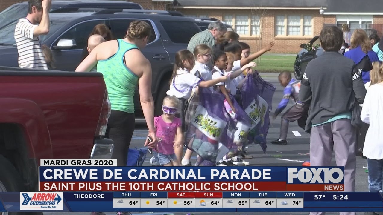 St Pius X Mardi Gras Parade Youtube