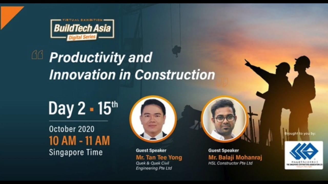 Buildtech Asia Webinar 5 Productivity And Innovation In Construction