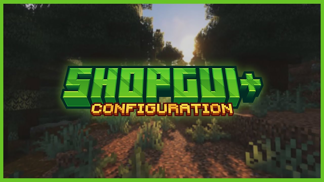 Showcase Shopgui Config Youtube