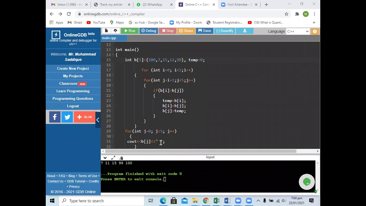Lec 15b Computer Programming Bs1 Youtube