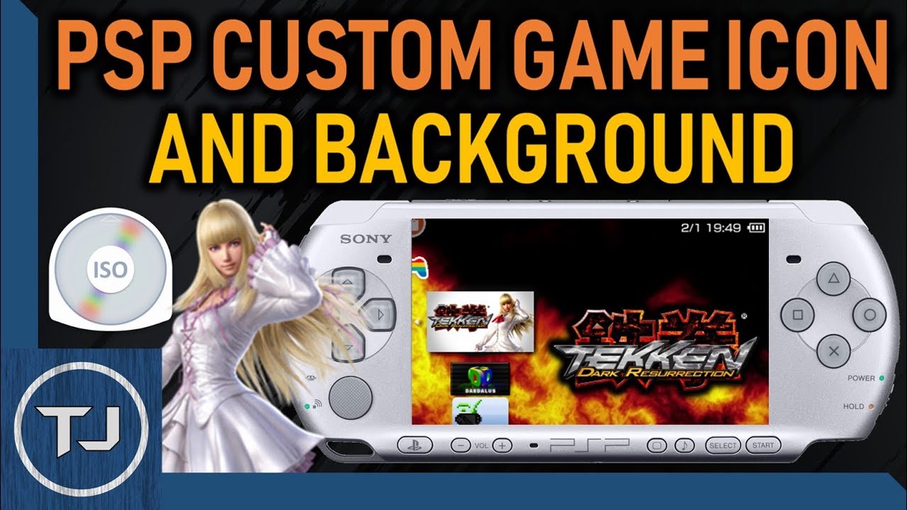 Create Custom Icon Background Images For Psp Games Youtube