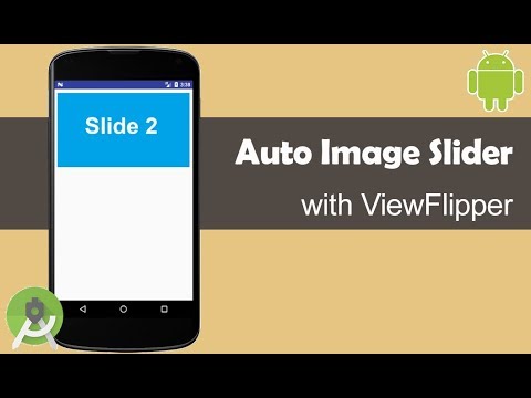 Auto Image Slider With Viewflipper Android Studio Tutorial Youtube