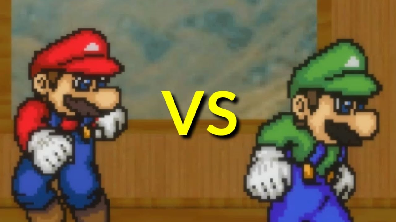 M U G E N Team Mario Vs Team Luigi Youtube