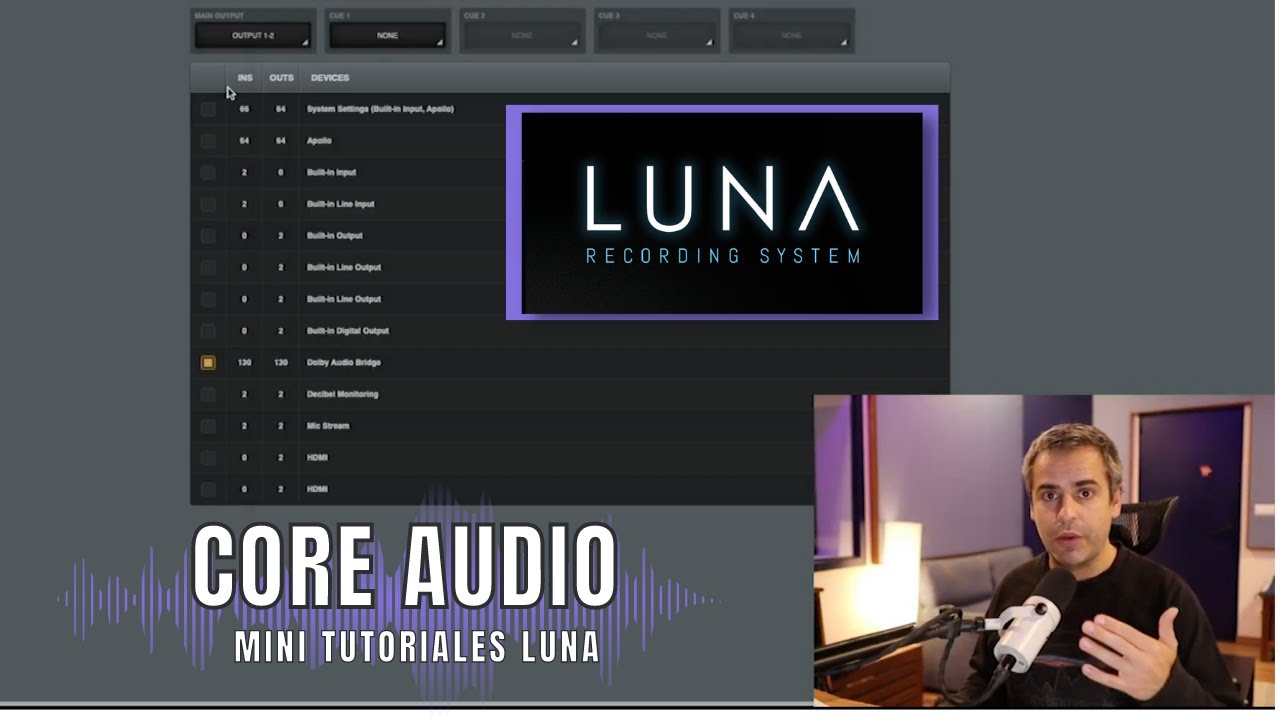 Mini Tutoriales Luna Core Audio Youtube