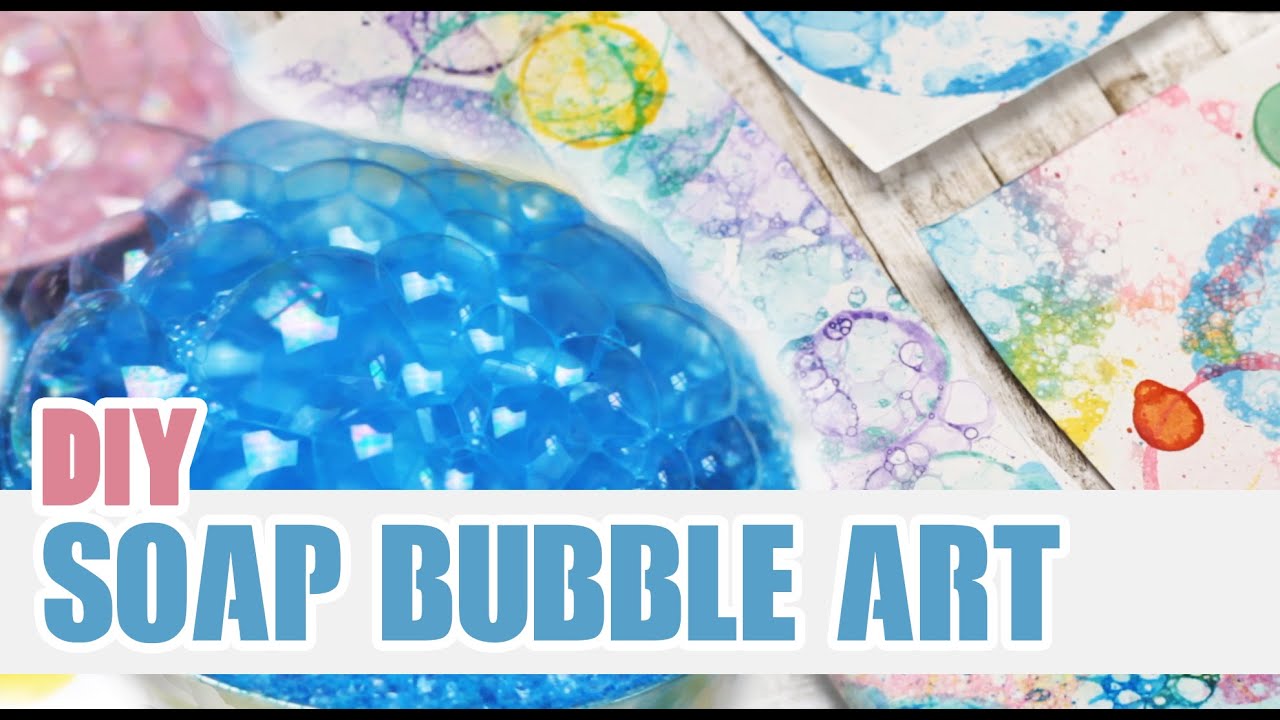 Diy Soap Bubble Art Personalize Your Notebooks Youtube