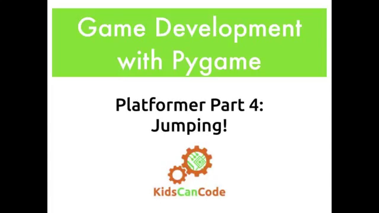 Pygame Platformer Part 4 Jumping Youtube