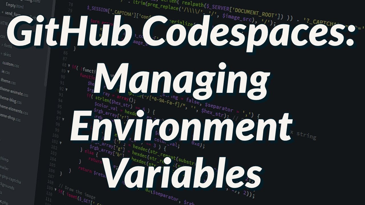 Github Codespaces Managing Environment Variables Youtube