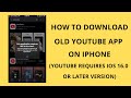 Youtube This Application Requires Ios 16 0 Or Later Fixed Youtube App ...