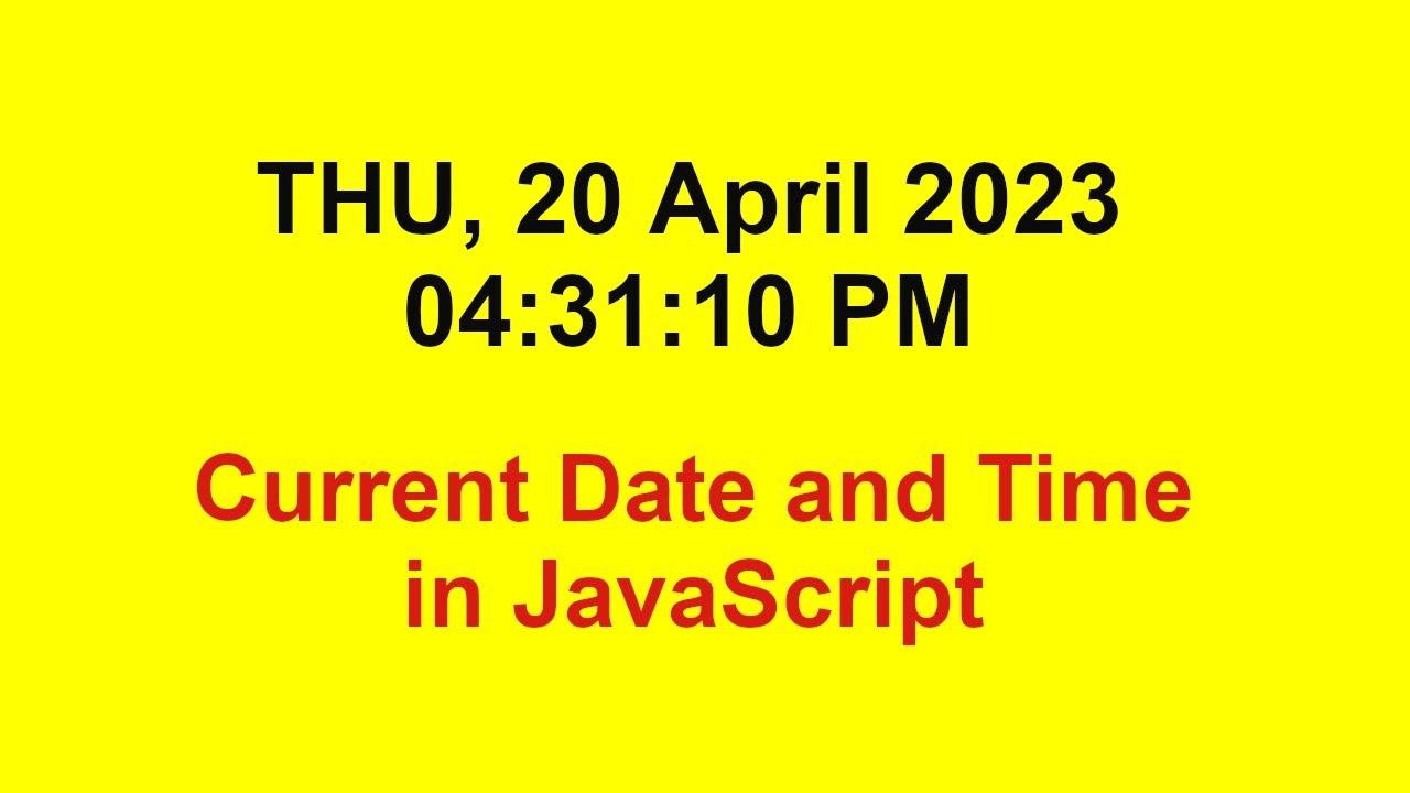 Display Current Date Time On Website Using Javascript Moment Js