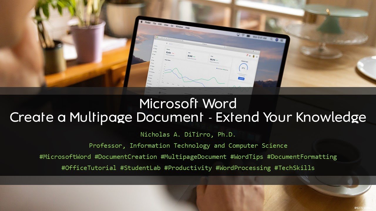Microsoft Word Creating A Multipage Document Extend Your Knowledge