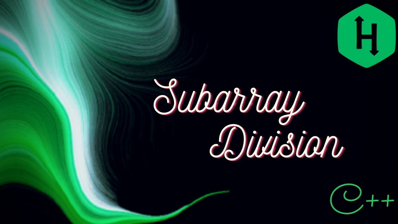 Subarray Division Hackerrank Solution Youtube