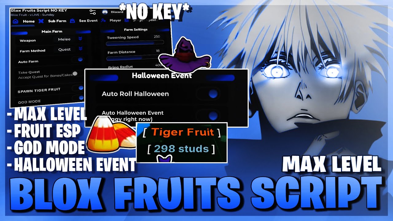 Blox Fruits Script No Key Auto Farm Fruit Sniper Godmode