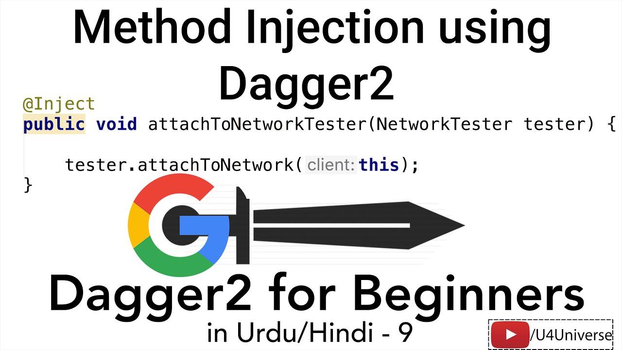 Dagger2 For Beginners 9 Method Injection With Dagger2 Inject