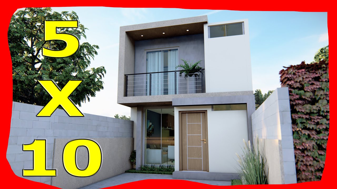 Casa De 5x10 Metros Con 2 Habitaciones De 2 Pisos Youtube