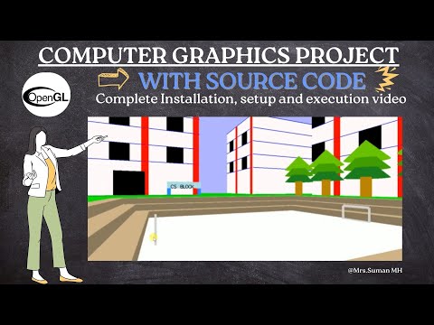 College Campus Opengl Project Computer Graphics Project With Free