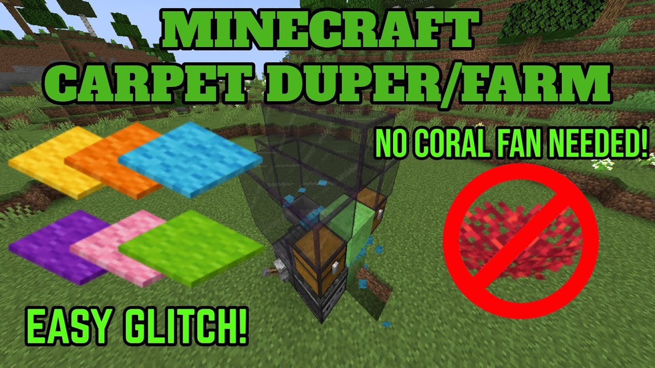 Minecraft Java Simple Easy Carpet Duper Fuel Farm Tutorial Youtube