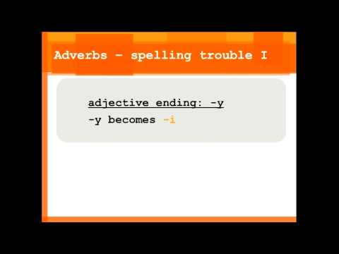 LEVEL 2 ENGLISH: Chapter 8: AGENT NOUNS AND ADVERBS