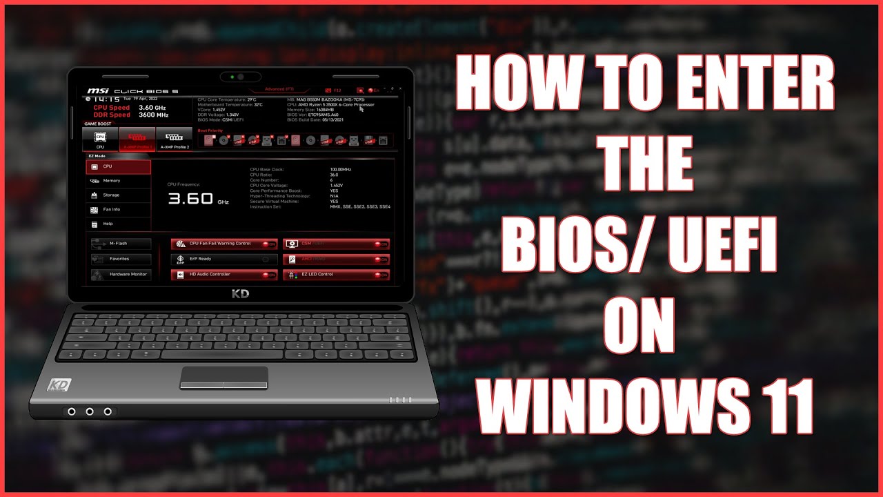 Windows 11 How To Open Uefi Bios Practical Tips