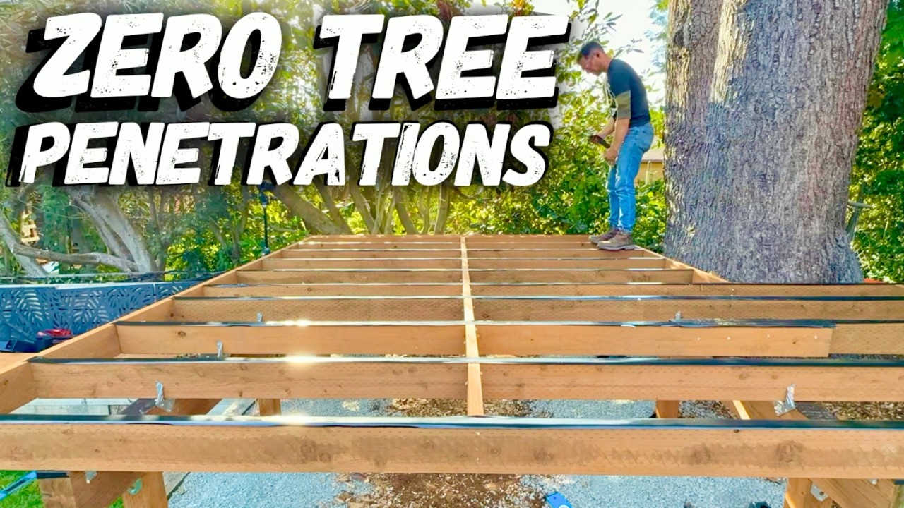 How To Build A Treehouse Deck From Scratch Youtube