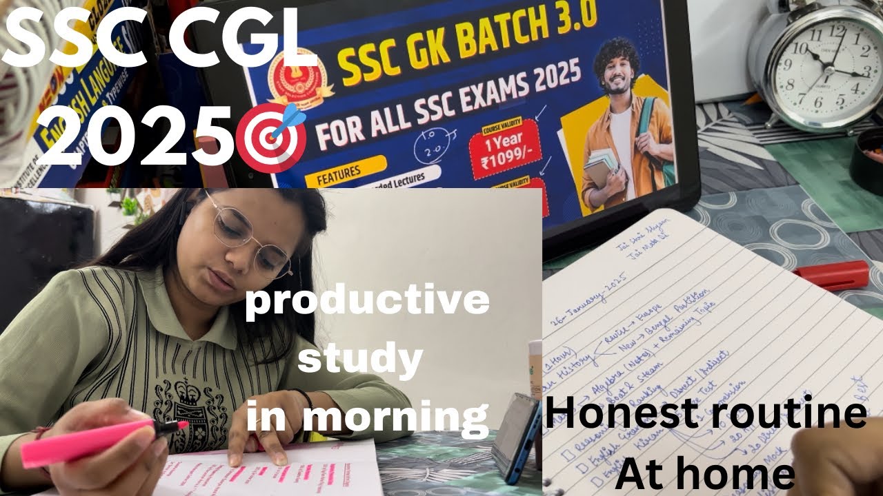 Honest Study At Home A Day In Aspirant Lifeрџћї Ssc Cgl 2025 Trending