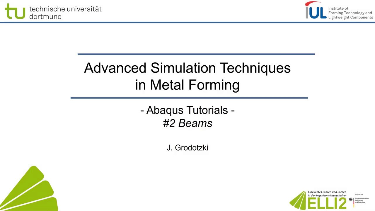 Abaqus Tutorial Beam Elements 1 Overview Youtube