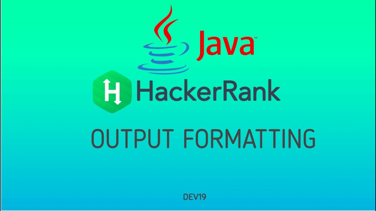 5 Java Output Formatting Hackerrank Java Solutions Youtube