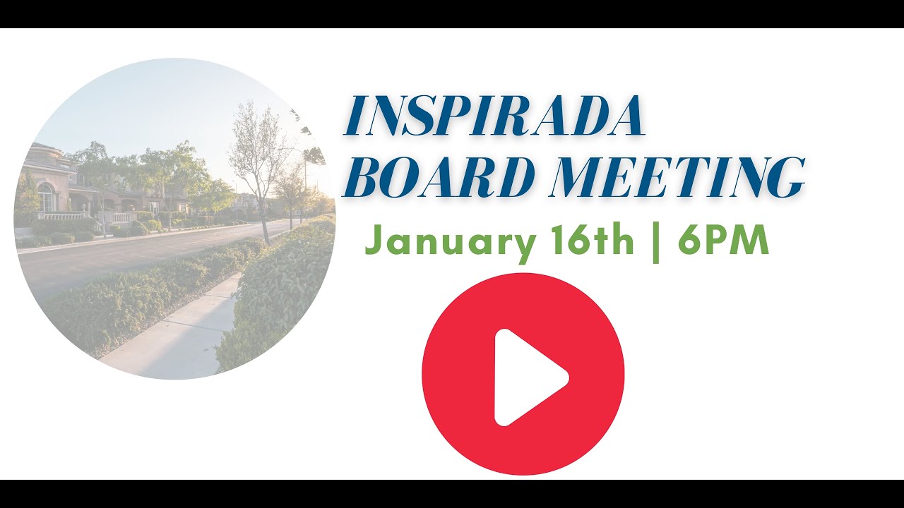 Board Of Directors Meeting January 16th 2024 Youtube