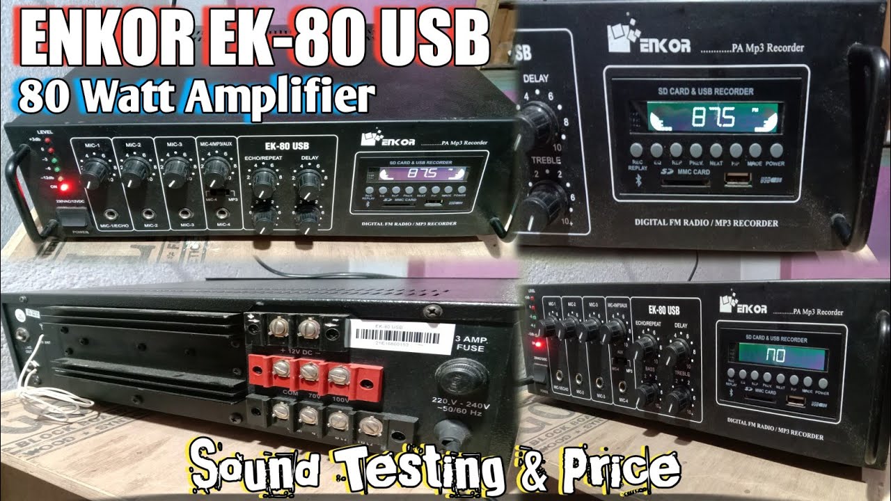 Low Price Best Amplifier 亞 Enkor Ek 80 Usb Full Review Testing