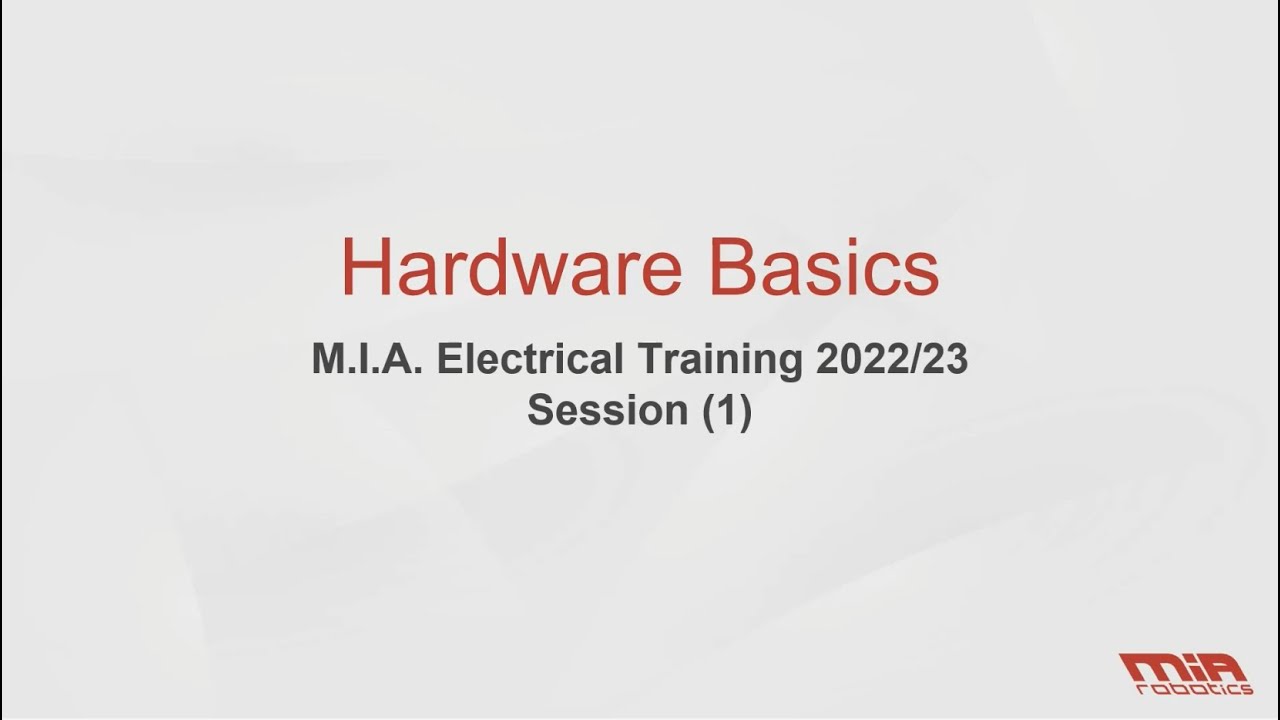 Hardware Basics Part I Youtube