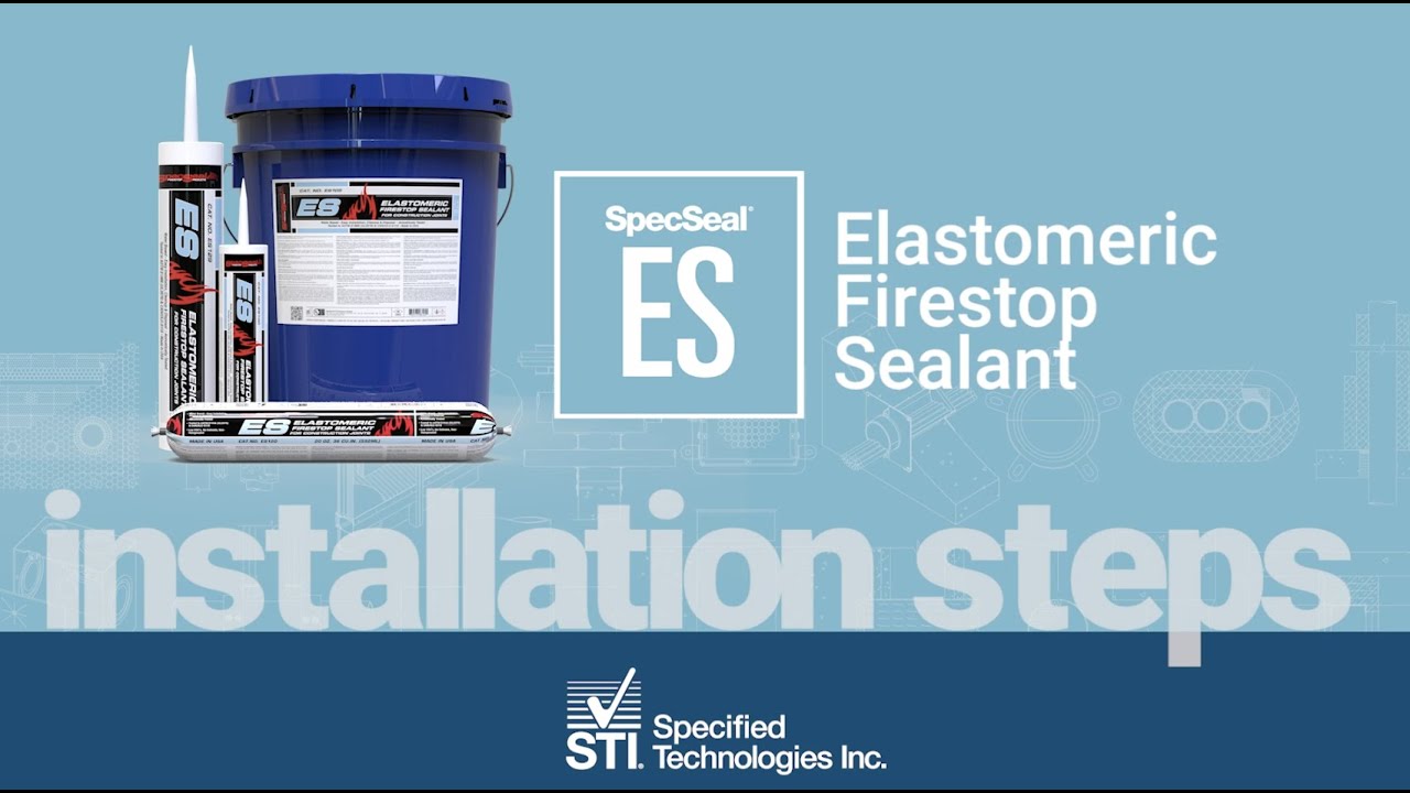 Elastomeric Firestop Sealant Installation Youtube