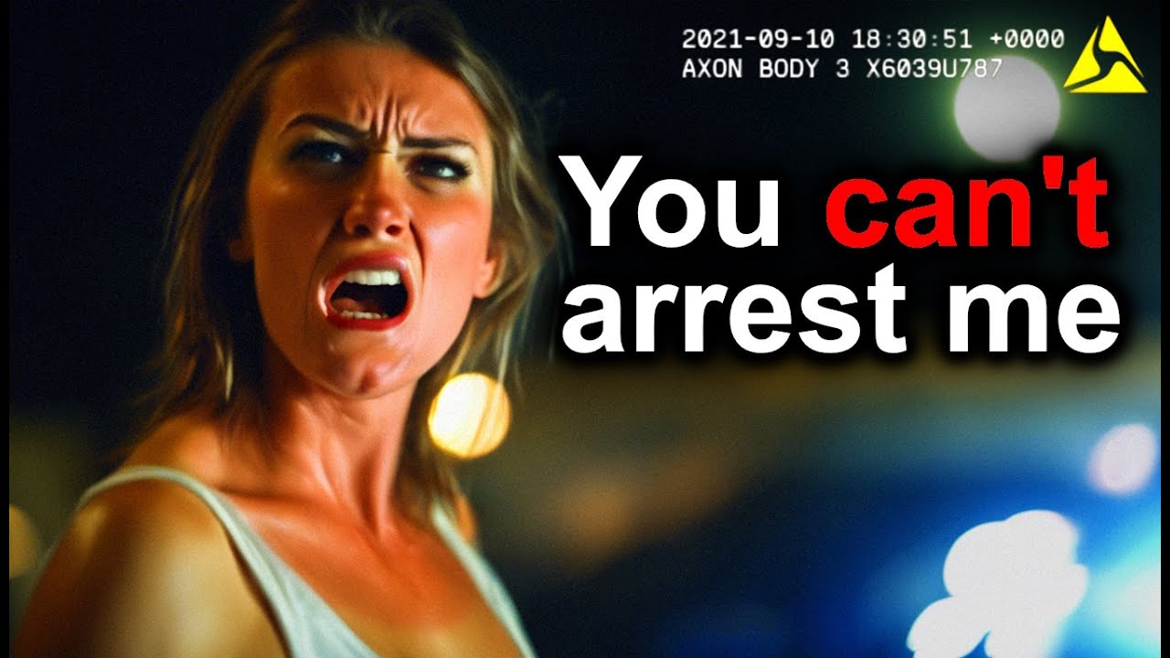 When Dumb Karens Try To Run From Cops Youtube