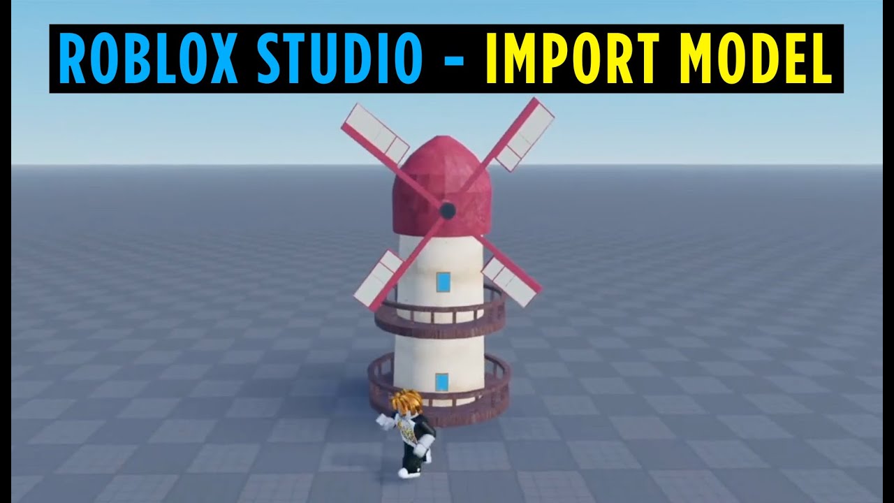 How To Import 3d Model Into Roblox Studio Youtube